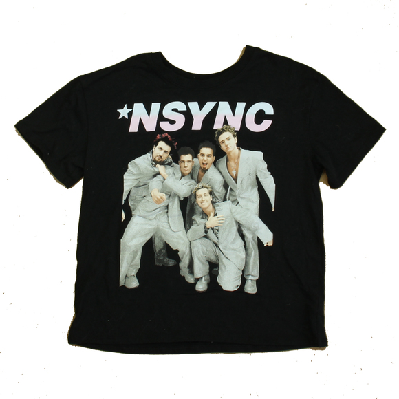 Nsync | Shirts & Tops | Nsync Girls Black Tshirt Size 78 Years | Poshmark